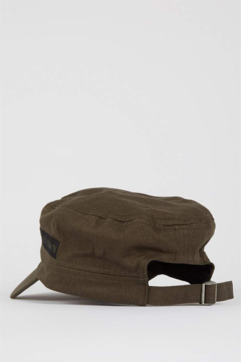 Khaki MAN Embroidered Letter Cap 2418604 | DeFacto