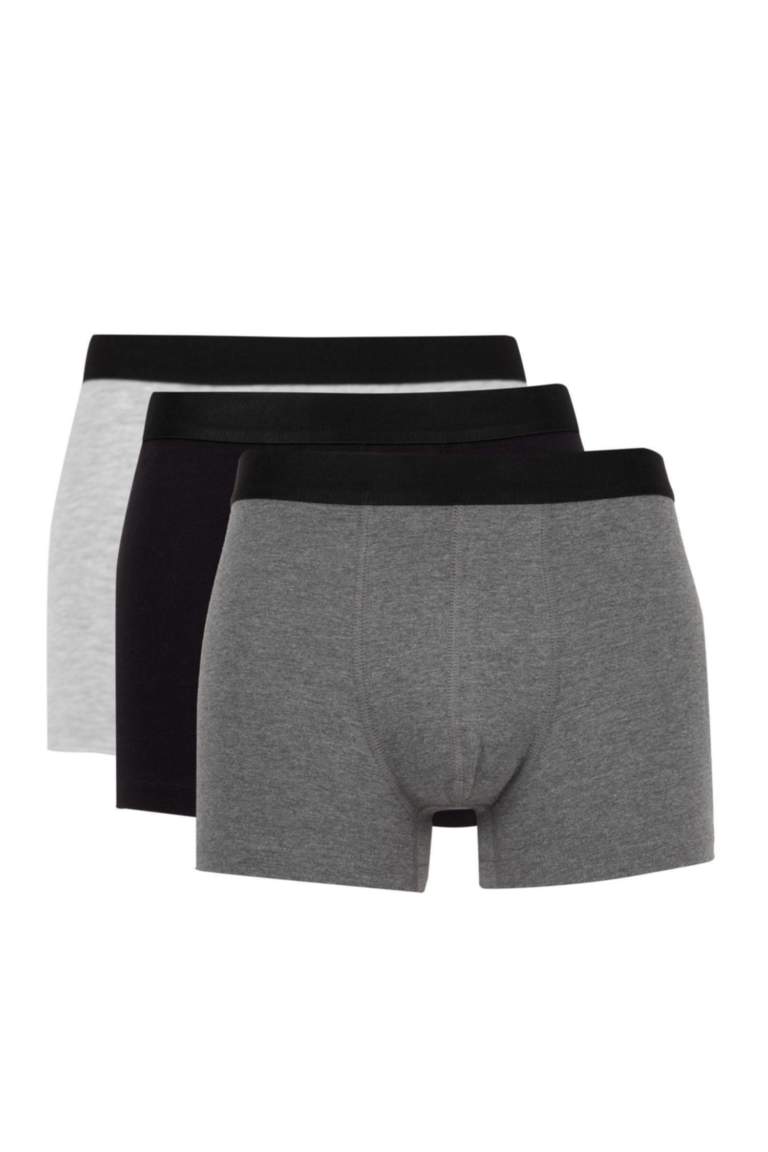 Black MAN 3 Pack Basic Trunks 2529689 | DeFacto