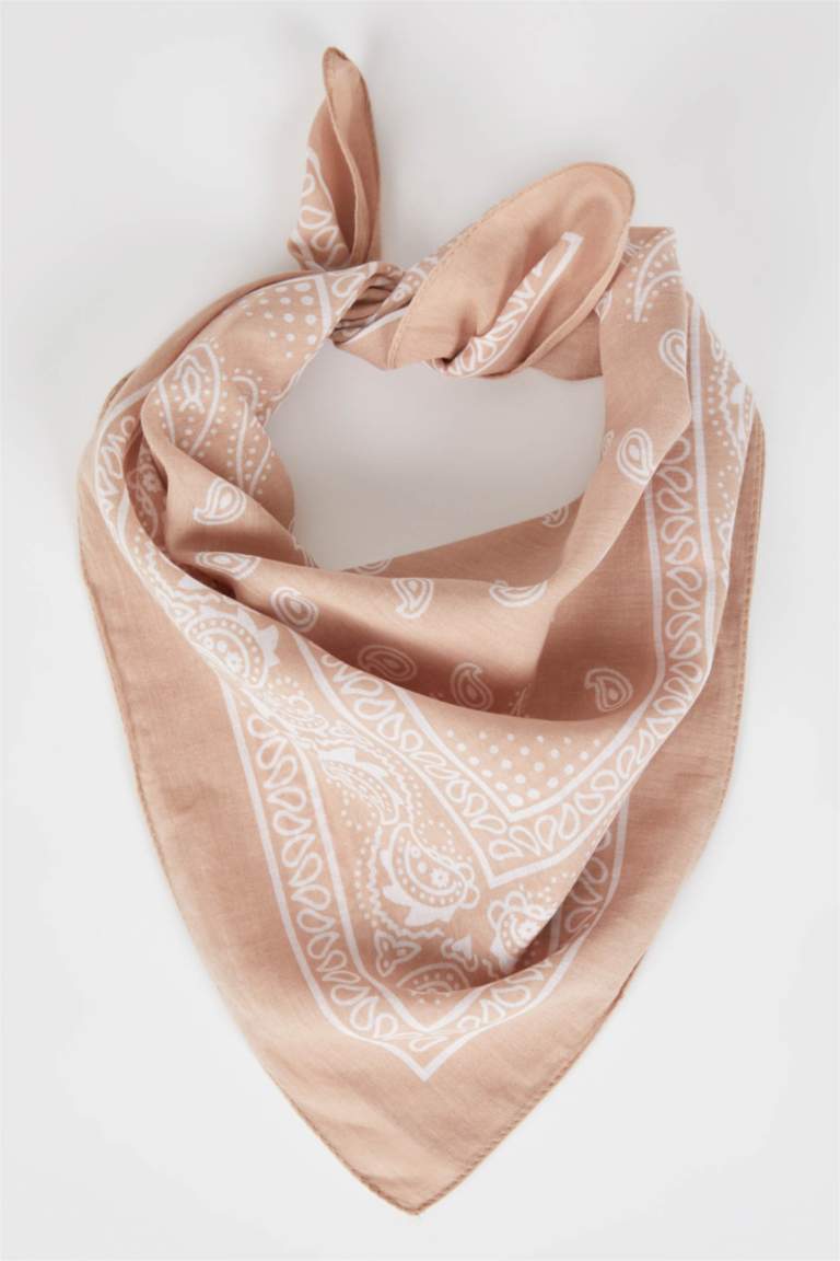 Pembe Kadın Kadın Desenli Fular 2417900 | DeFacto