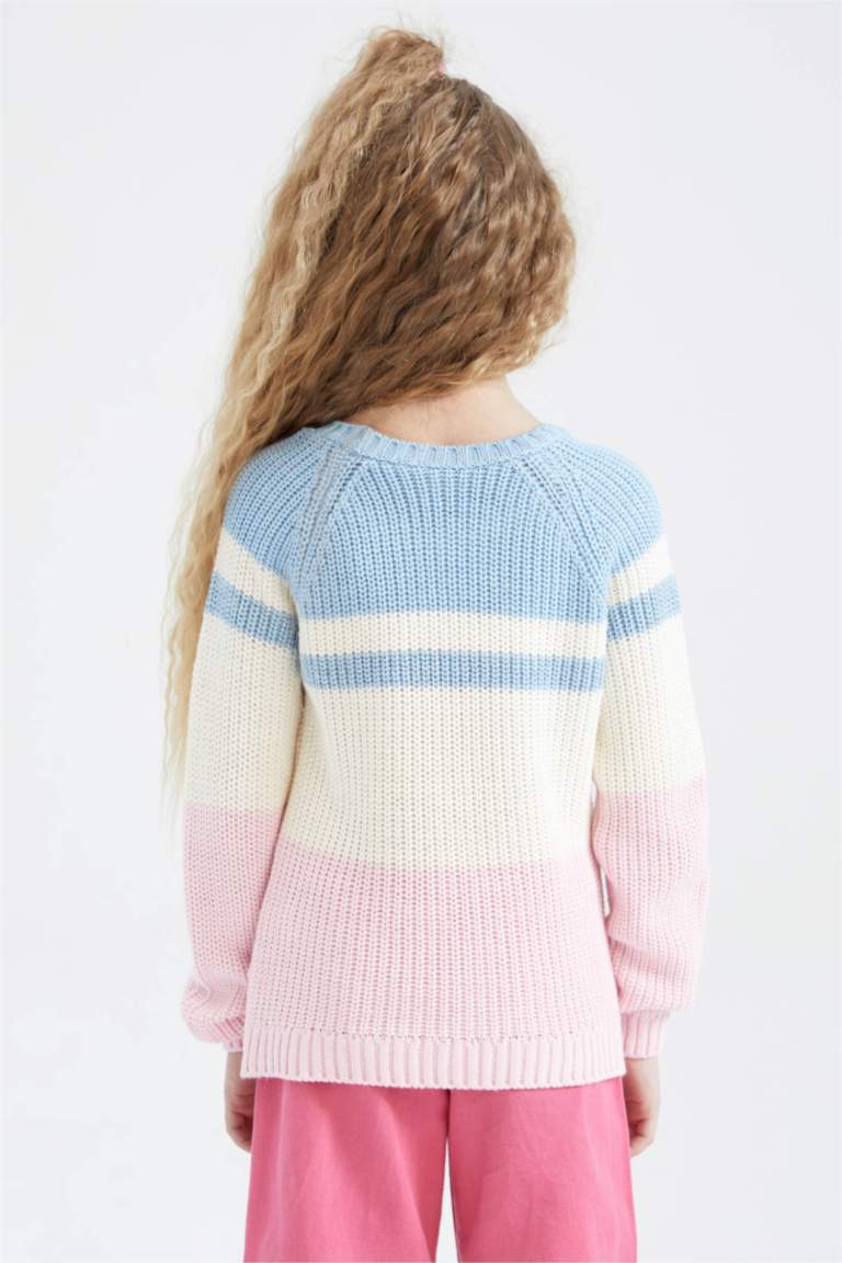Pink Girls & Teens Girl Regular Fit Crew Neck Pullover 2505656 | DeFacto