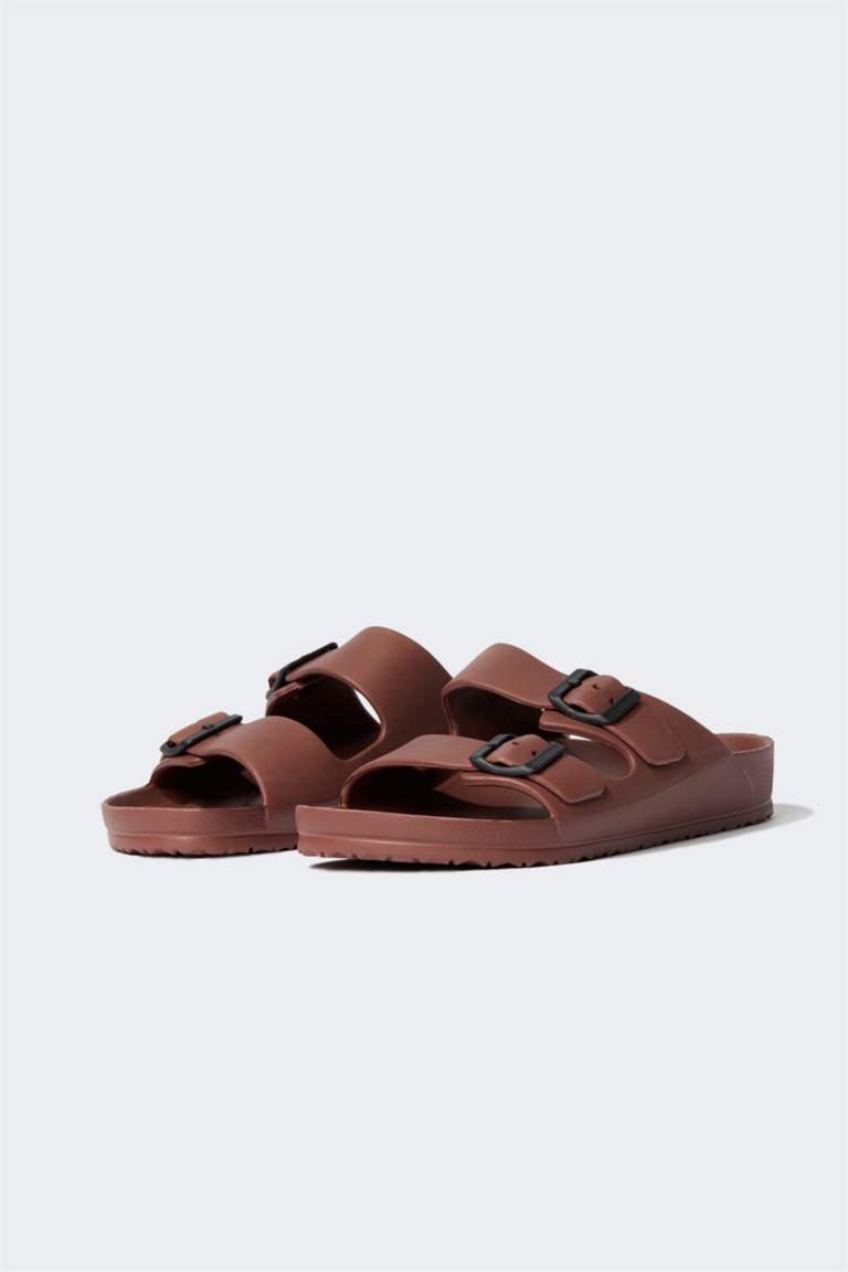 Bronz Kadın Kadın Eva Çift Bant Tokalı Terlik 2349751 | DeFacto