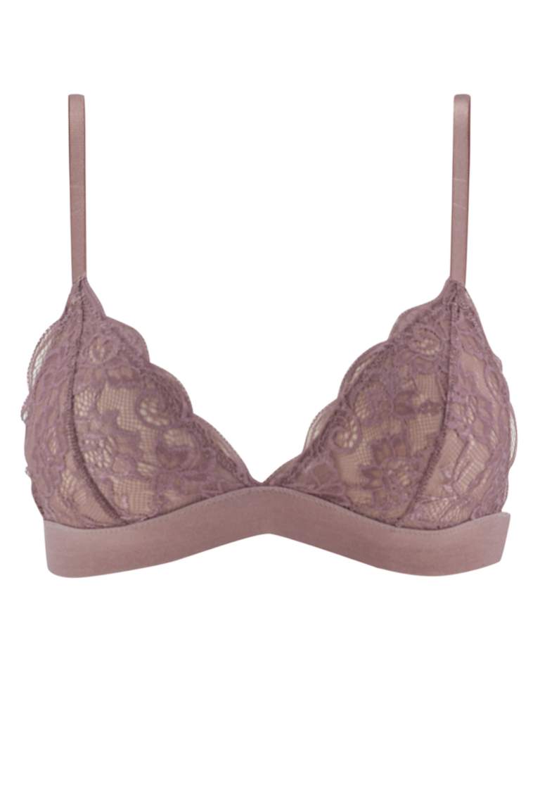 Bordo Kadın Dantelli Triangle Bralet 1756502 | DeFacto