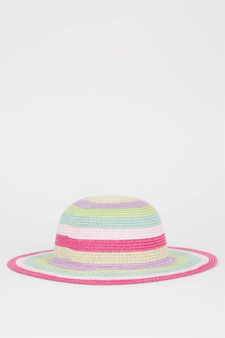 Mixed Color Girls & Teens Colour Block Straw Hat 2384601 | DeFacto