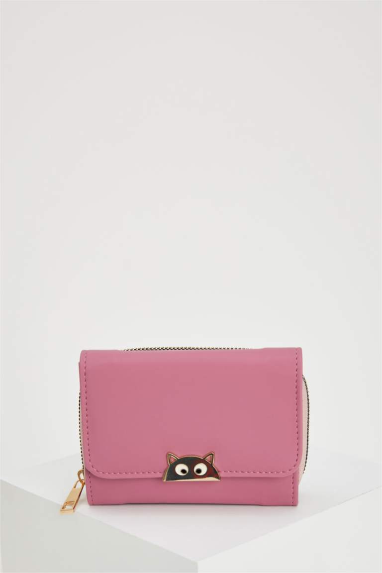 Pink WOMAN Cat Figured Wallet 2327355 | DeFacto