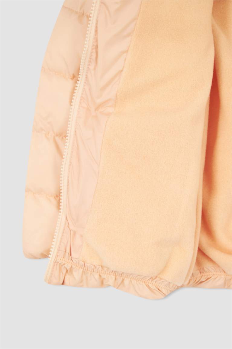 Orange GIRLS & TEENS Girl Hooded Lining Fleece Puffer Jacket 2502343 ...