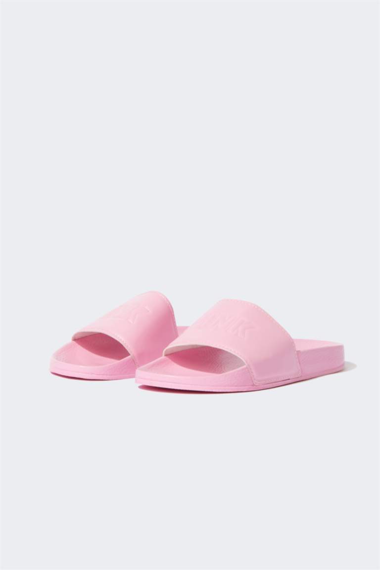 Pink Girls & Teens Textured Single Band Slippers 1974255 | DeFacto