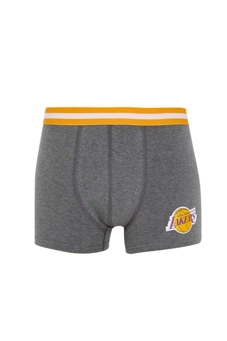 Mor Erkek NBA Los Angeles Lakers Slim Fit 2'li Boxer 2500971 | DeFacto
