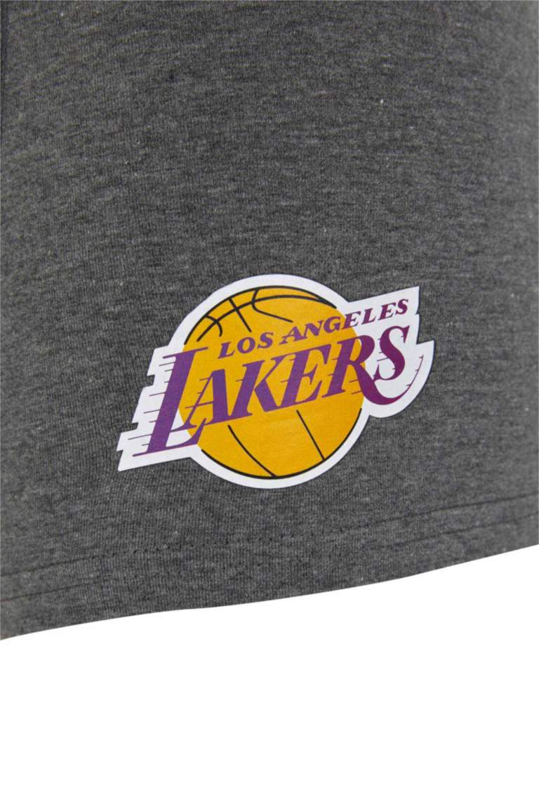 Mor Erkek NBA Los Angeles Lakers Slim Fit 2'li Boxer 2500971 | DeFacto