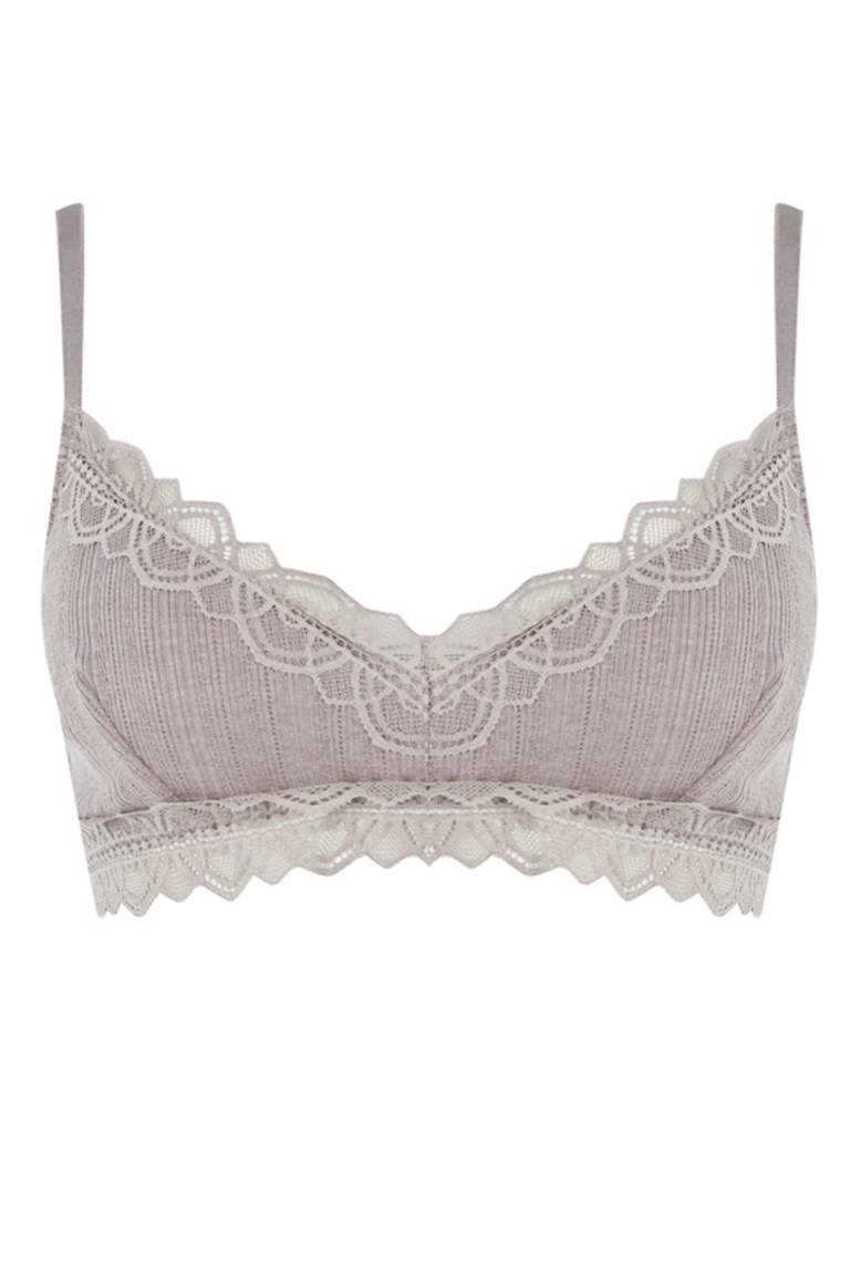 Bej Kadın Fall in Love Dantel Detaylı Triangle Bralet 2657266 | DeFacto