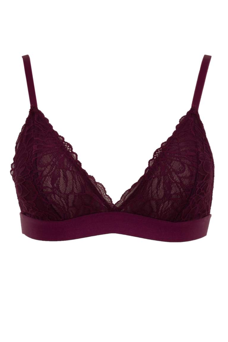 Mor Kadın Fall in Love Dantelli Triangle Bralet 2723803 | DeFacto