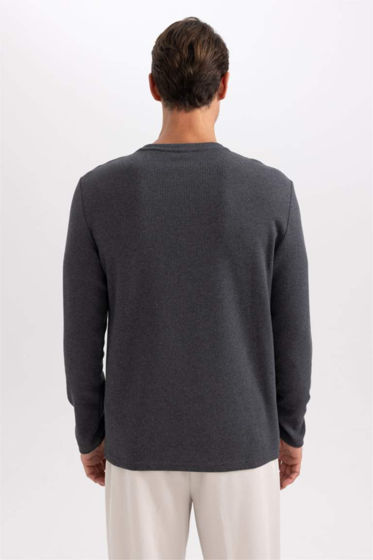 Anthracite MAN Regular Fit Crew Neck Body 2907327 | DeFacto
