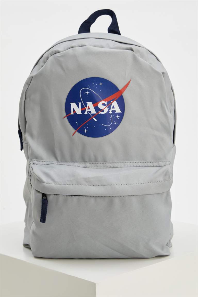 Grey MAN NASA Licensed Backpack with Laptop Compartment 2336522 | DeFacto