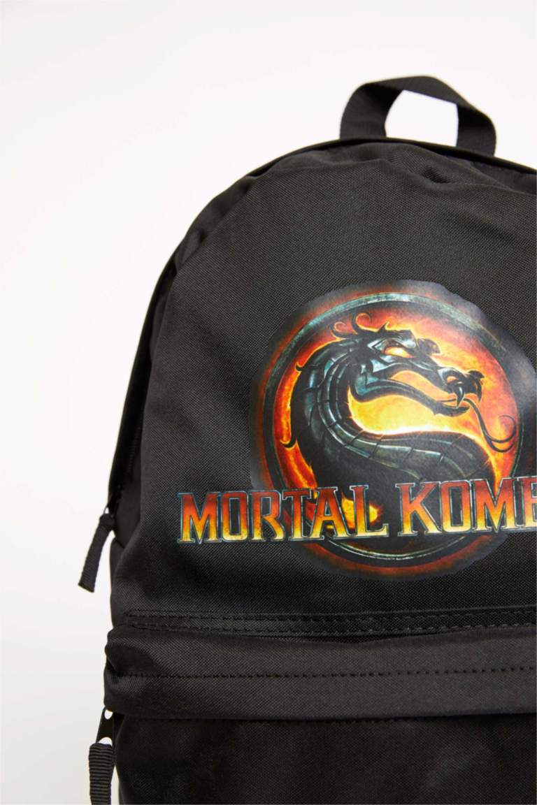 Black MAN Mortal Kombat Licensed Backpack 2336567 | DeFacto