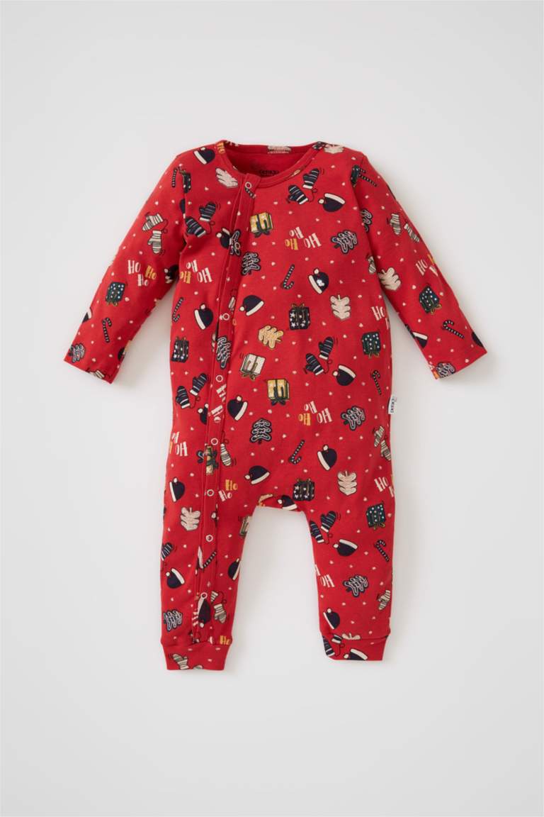 Red Baby Girl Long Sleeve Newyear Themed Newborn Sleepsuit 2332125 ...