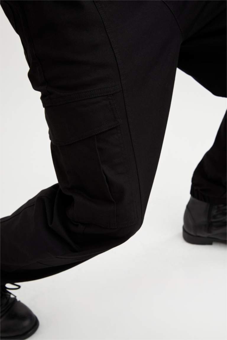 Black Man Oversize Fit Tie Waist Joggers 2400661 | DeFacto