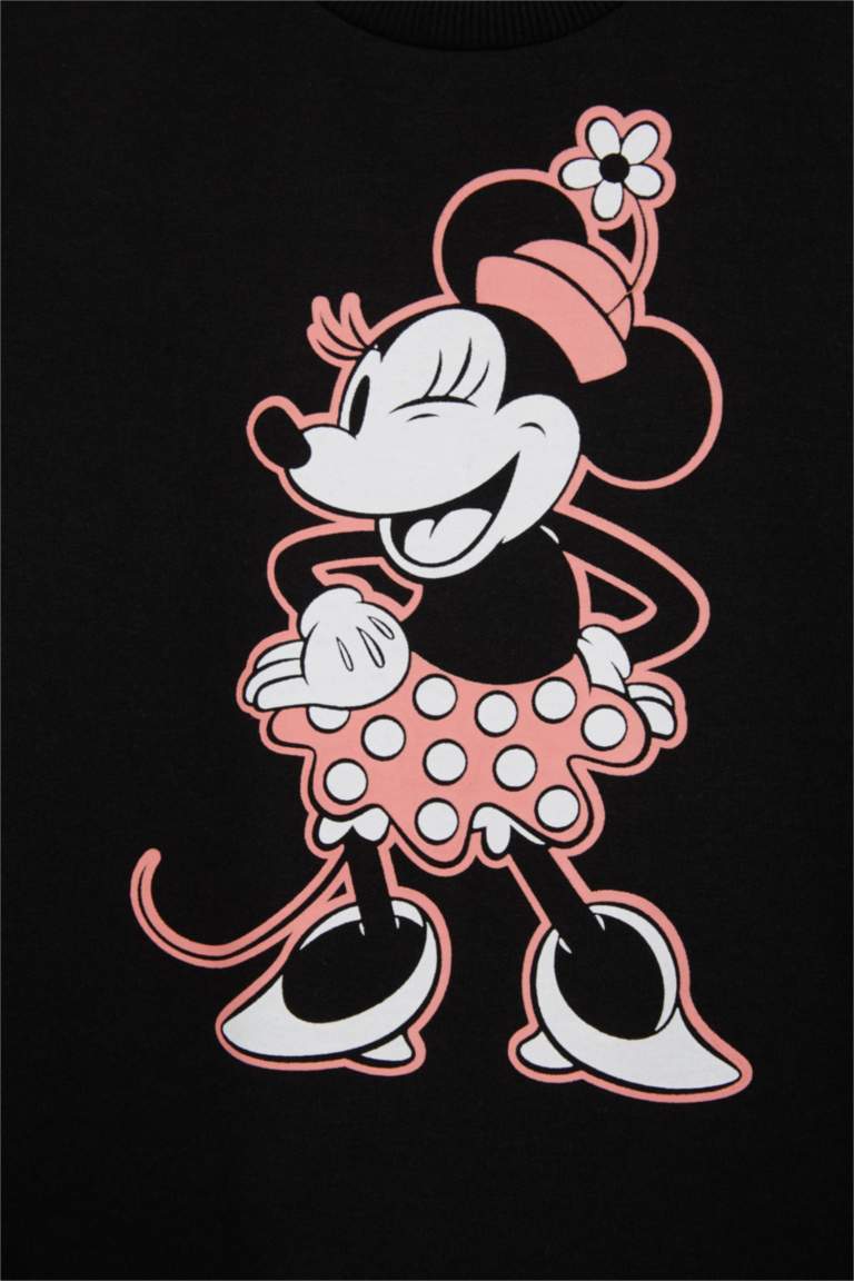 Black GIRLS & TEENS Girl Minnie Mouse Licenced Long Sleeve Flywheel ...
