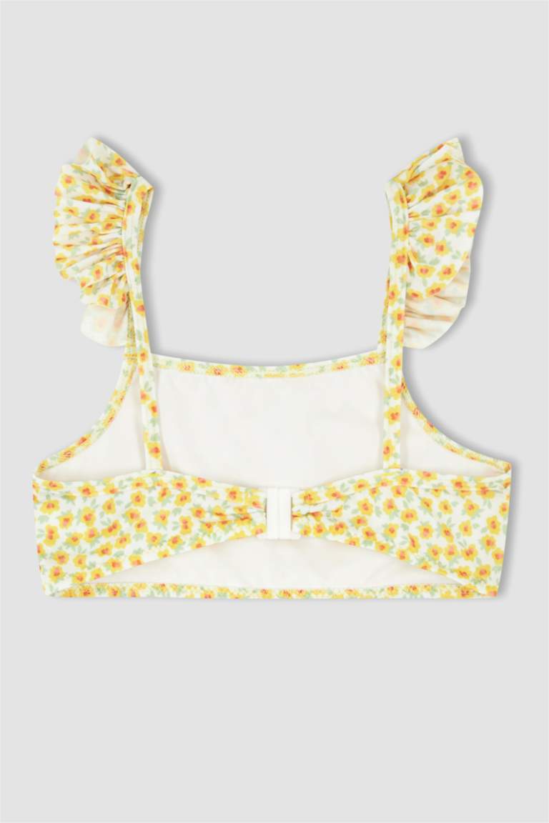 White GIRLS & TEENS Girl Patterned Flexible Bikini Set 2464535 | DeFacto