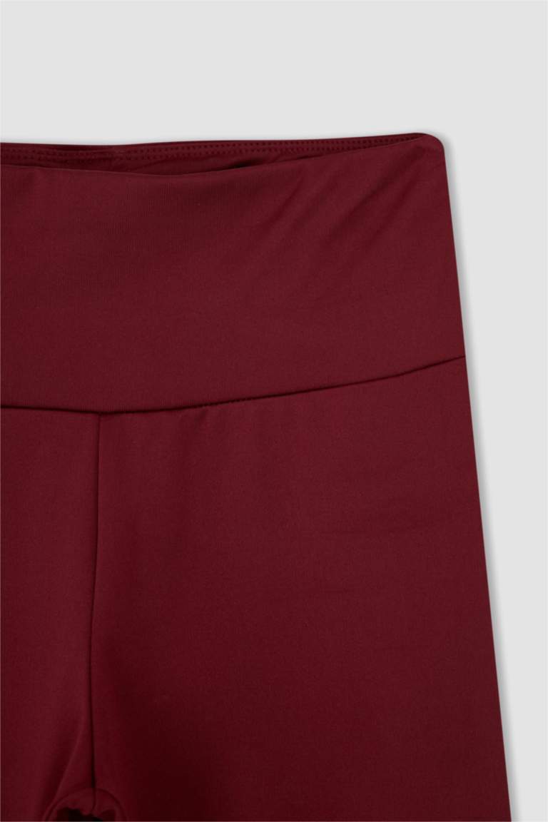 Bordeaux WOMAN DeFactoFit Soft Furry Leggings 2643577 | DeFacto