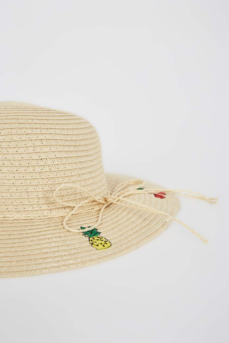 Beige Girls And Teens Girl Embroidered Hat 2384043 Defacto