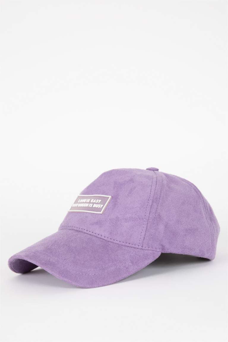 Purple WOMAN Women Suede Cap Hat 2730046 | DeFacto