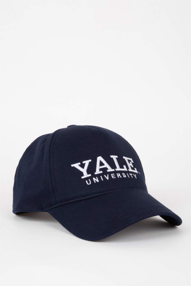 Navy WOMAN Unisex Yale University Cotton Cap Hat 3058620 | DeFacto