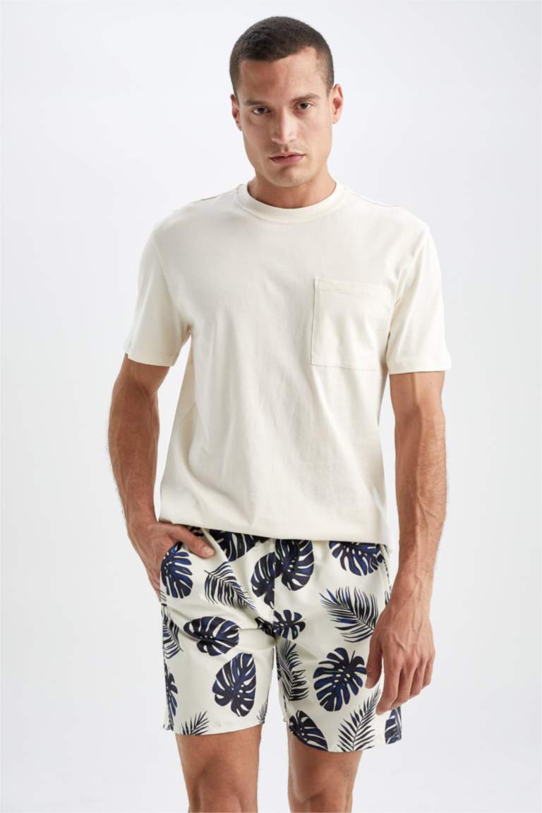 Beige HOMME Short À Motifs Coupe Classique 2657417 | DeFacto