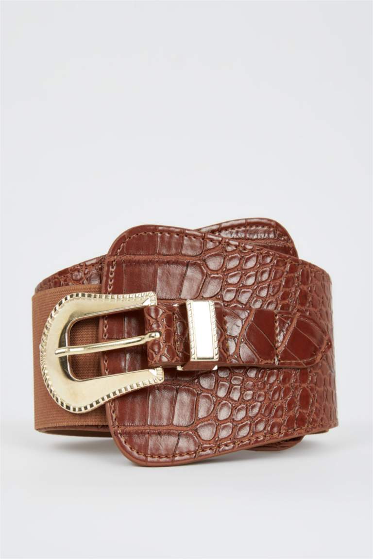 Brown WOMAN Women's Faux Leather Belt 2445249 | DeFacto