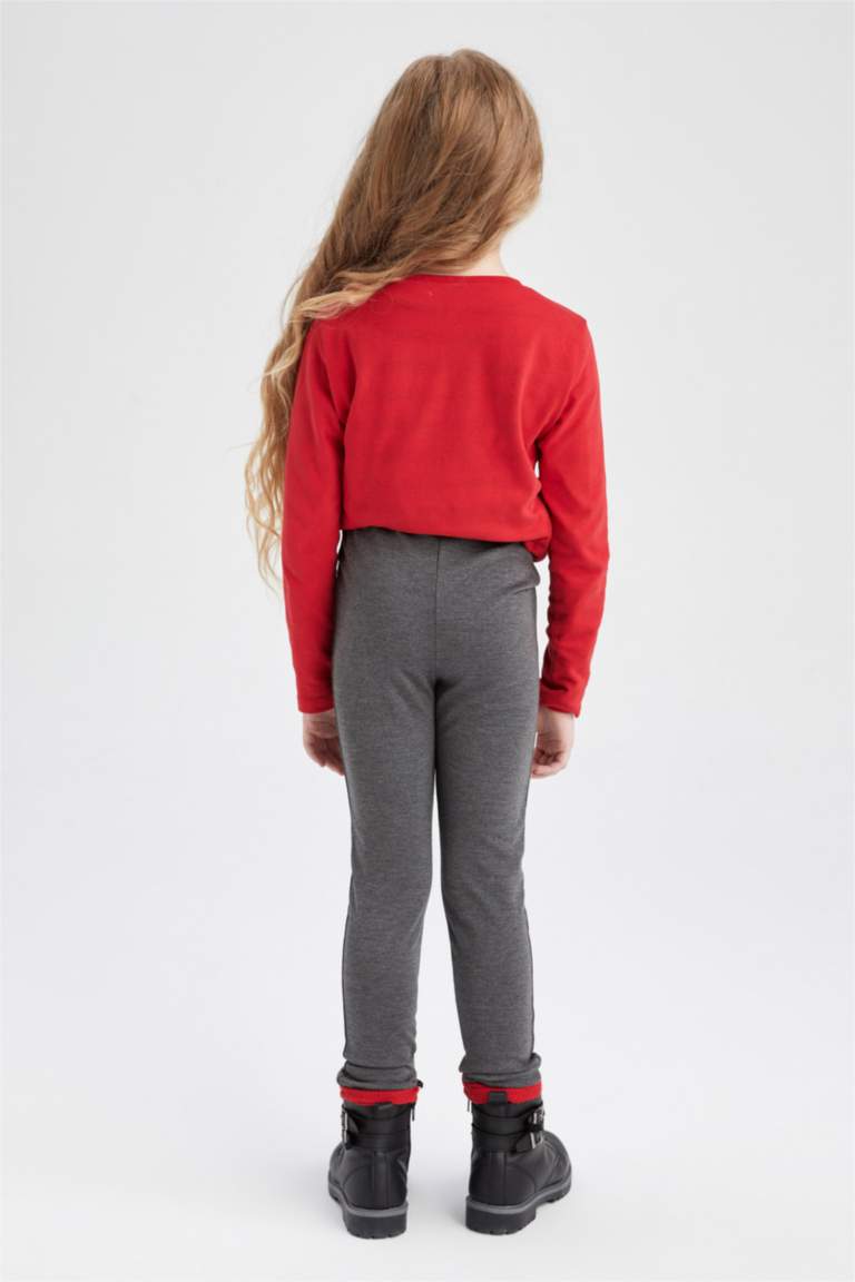 Антрацит Дівчачий Легінси довгий 2501590 | DeFacto