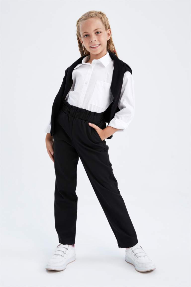 Black GIRLS & TEENS Girls' Carrot Fit Back To School Pants 2491889 ...