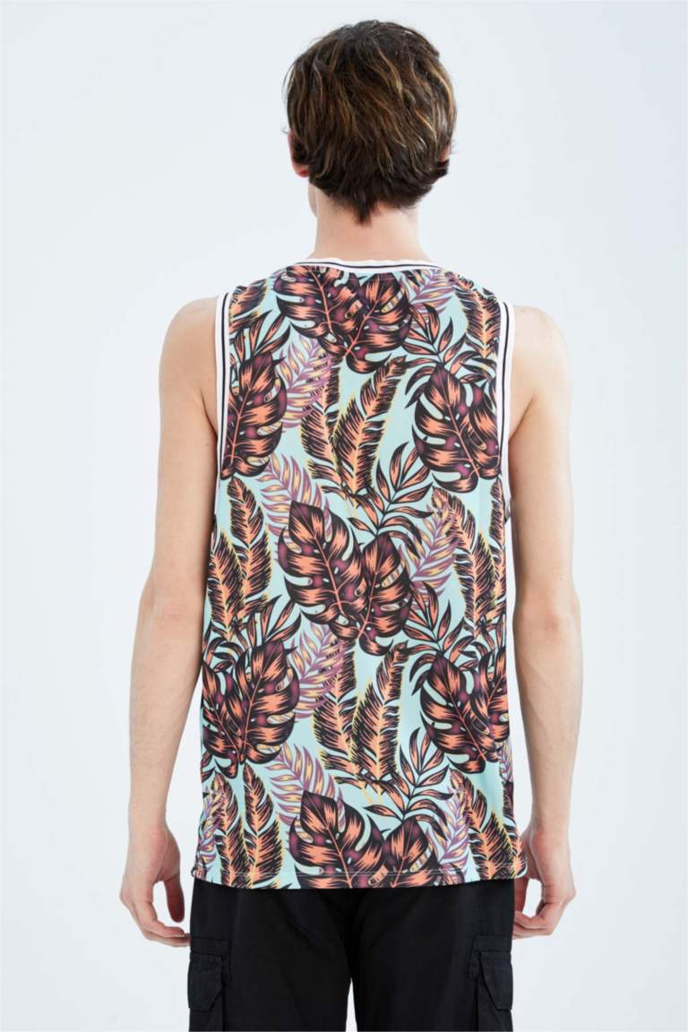 White MAN Slim Fit Printed Vest 2521335 | DeFacto