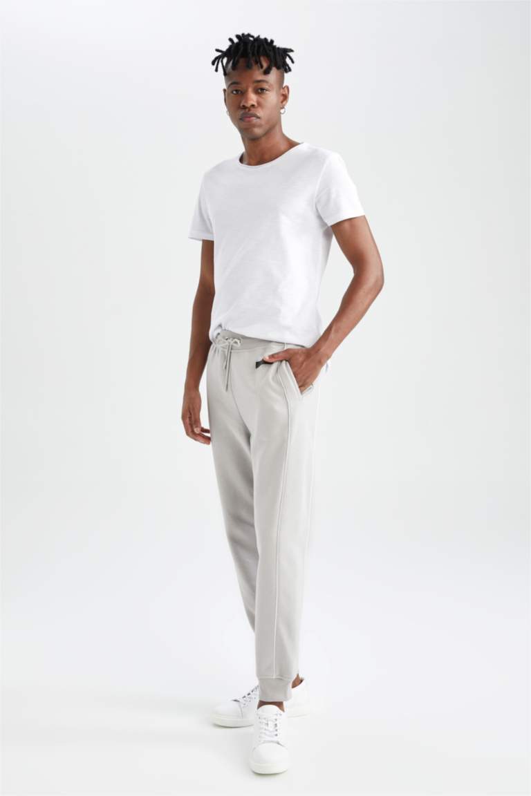 Gri Erkek Slim Fit Fleto Cepli İçi Yumuşak Tüylü Eşofman Altı 2519038 ...