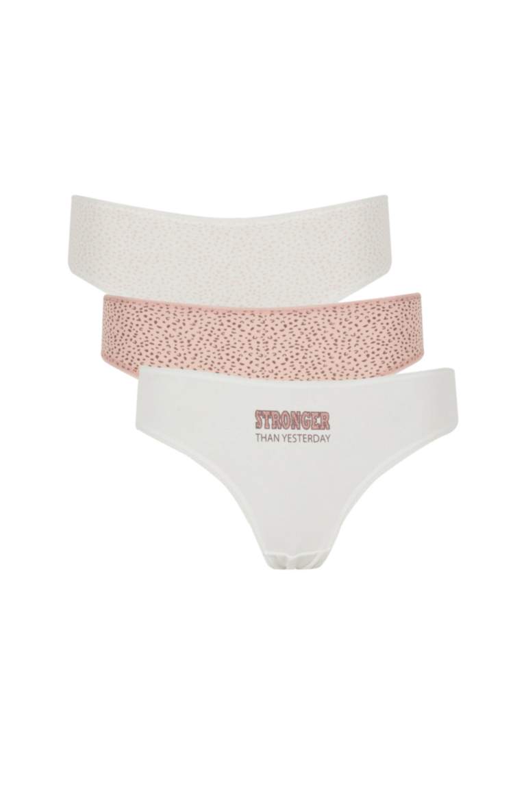 White WOMAN 3 piece Panties Set 2531436 | DeFacto