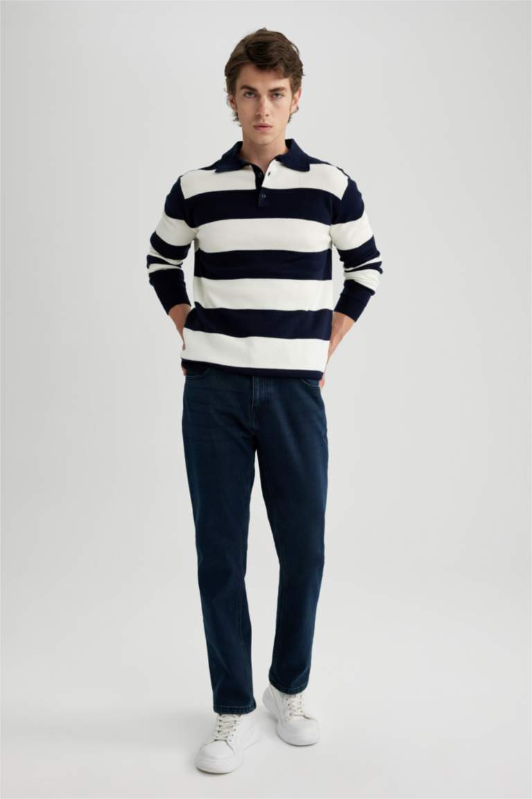Indigo HOMME Pantalon Jeans Coupe Régulière Sergio Coupe Normale Taille ...