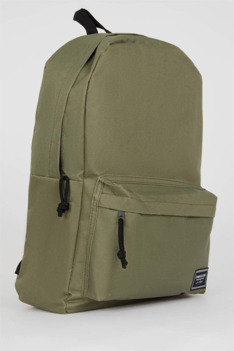 Khaki MAN Unisex Waterproof Fabric School Backpack 2800063 | DeFacto