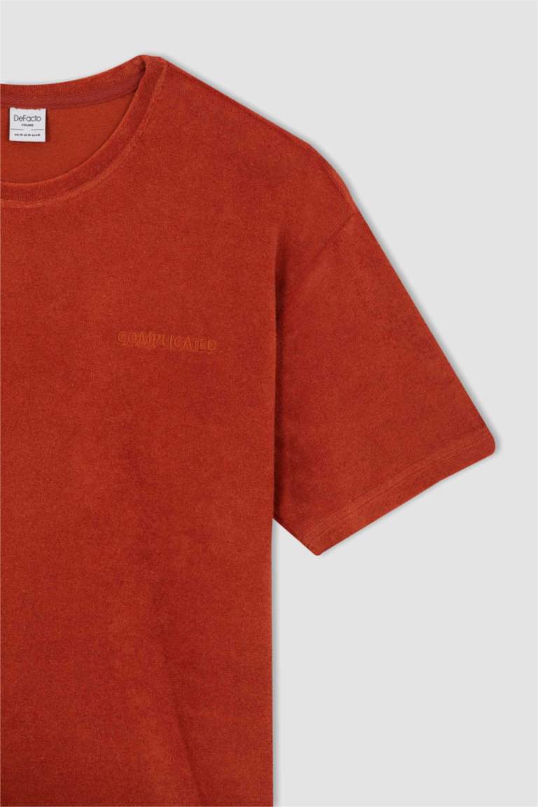 Orange Man Boxy Fit Crew Neck T-Shirt 2544205 | DeFacto