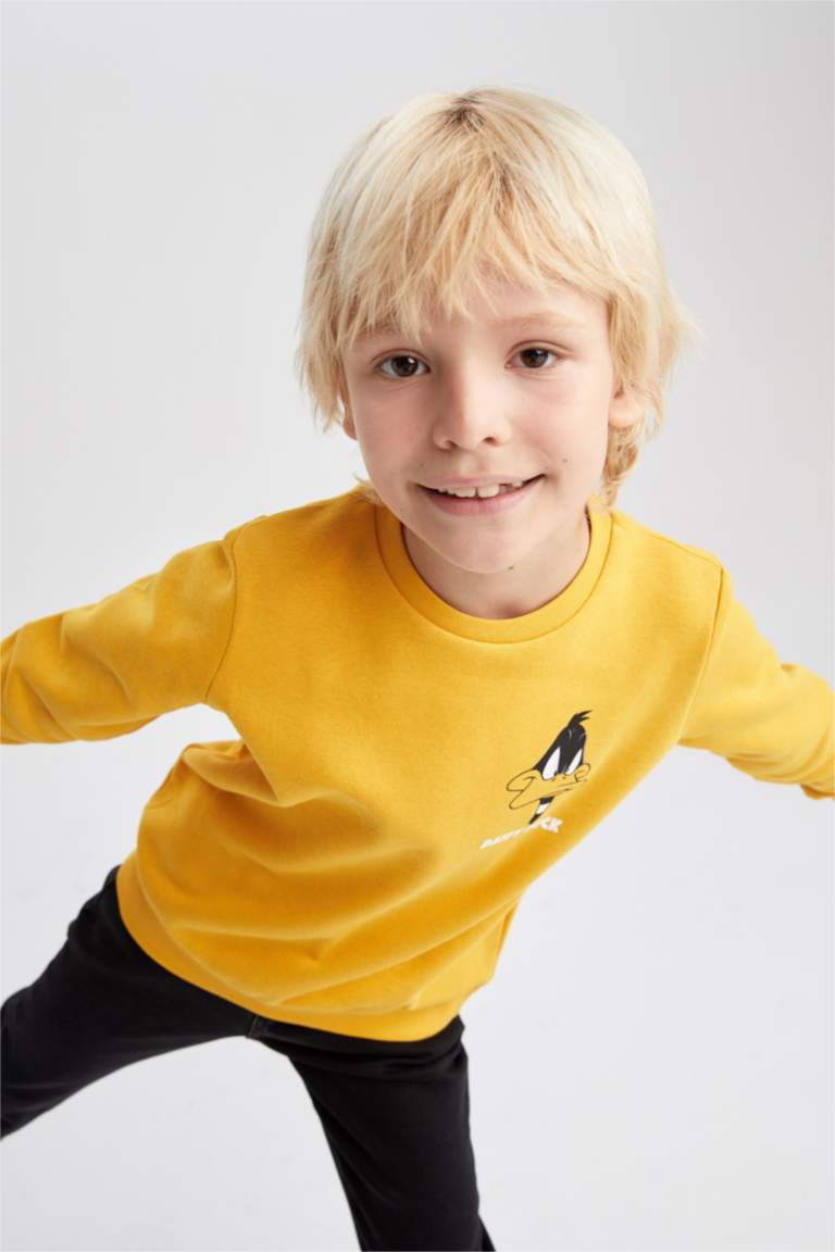 Yellow BOYS & TEENS Boys Looney Tunes Crew Neck Sweatshirt 2657393 ...