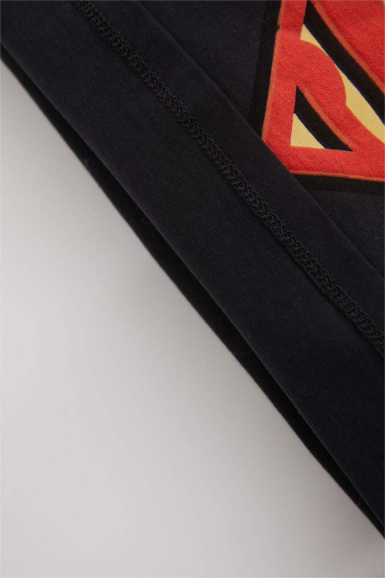 Black BABY BOY Baby Boy Superman Licensed Regular Fit Crew Neck Combed ...