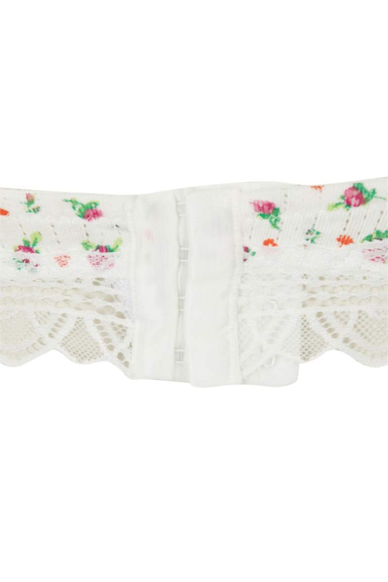 Ekru Kadın Fall in Love Çiçekli Pedsiz Dantel Detaylı Bralet 2558094 ...