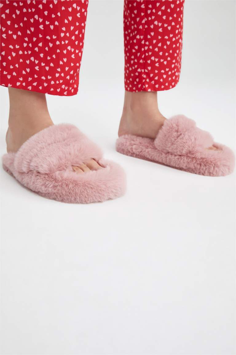 Pink Woman Women's Fall In Love High Sole Double Strap Slippers 2657403 ...