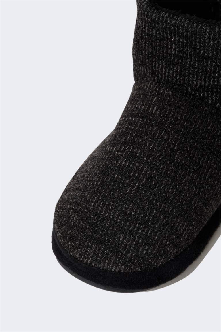 Black Man Man Flat Sole Slipper 2657195 | DeFacto