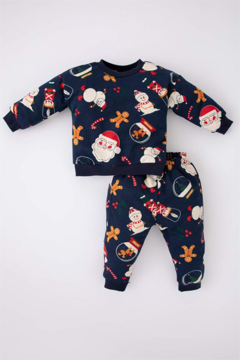 Indigo Baby Boy 2 piece Regular Fit Crew Neck Set 2642217 | DeFacto