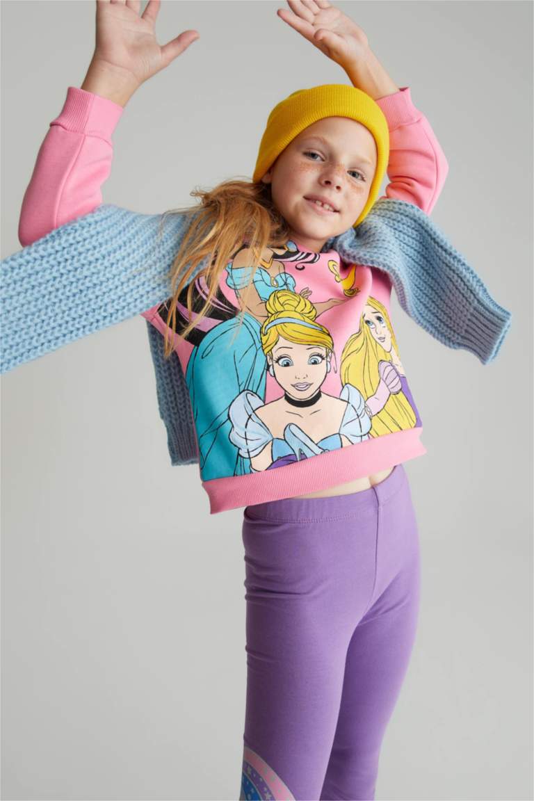 Pink GIRLS & TEENS Regular Fit Disney Princess Licensed Crew Neck ...