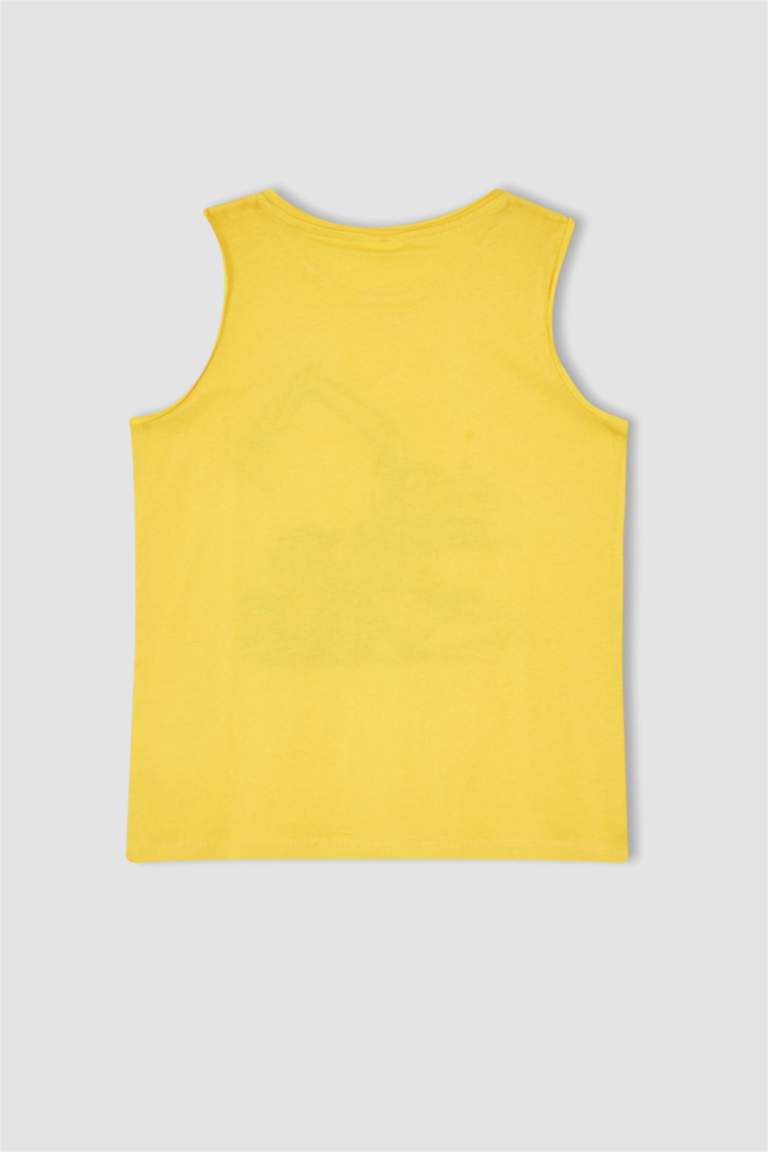 Yellow BOYS & TEENS Boy Crew Neck Singlet 2631842 | DeFacto