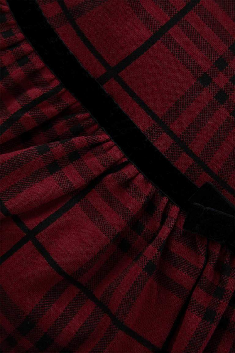 Bordeaux BABY GIRL 3 piece Regular Fit Baby Collar Plaid Set 2672039 ...