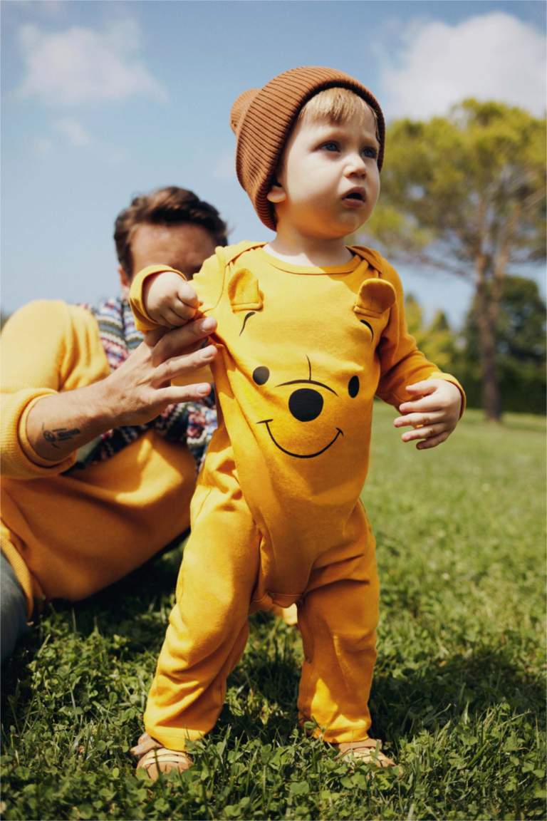 Yellow Baby Boy Ribana Regular Fit Crew Neck Winnie The Pooh Licensed ...