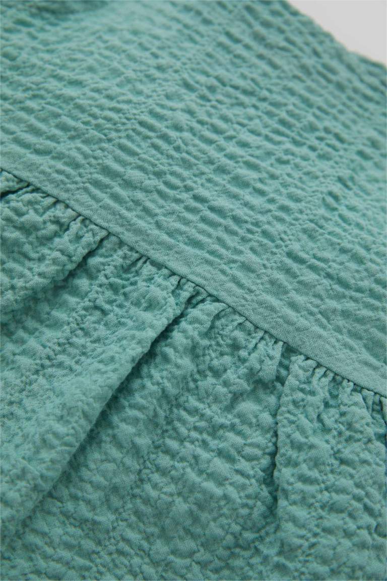 Turquoise BABY GIRL Baby Girl Basic Suspended Muslin Dress 2654559 ...