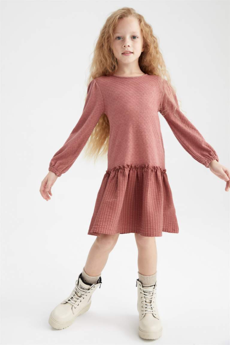 Pink GIRLS & TEENS Cotton Knitted Dress 2651139 | DeFacto