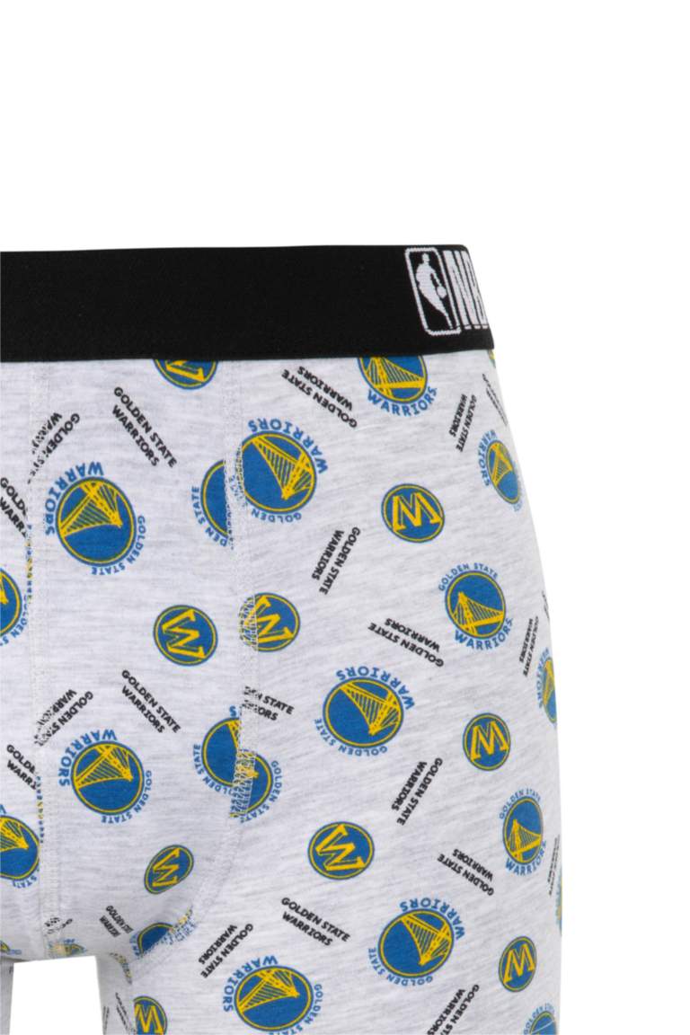 Gri Erkek NBA Golden State Warriors Regular Fit Boxer 2723531 | DeFacto