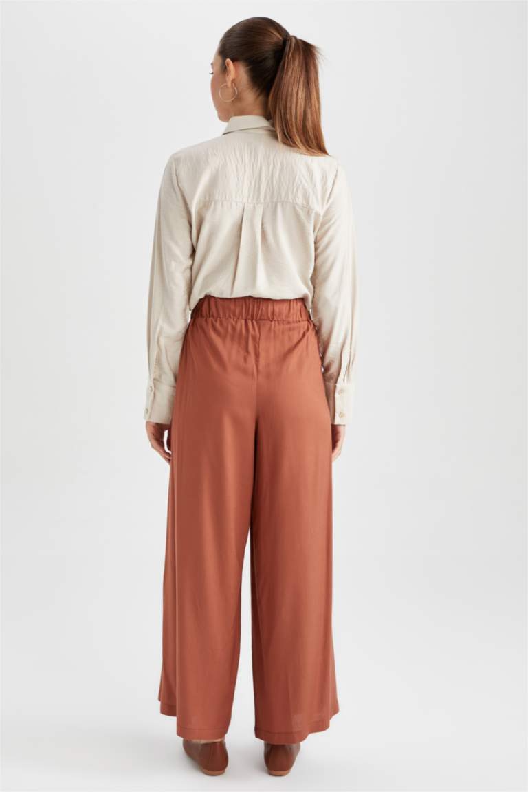 Bordeaux WOMAN Palazzo Trousers 2723089 | DeFacto
