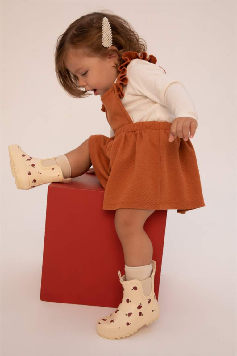 Orange Baby Girl 2 piece Regular Fit Envelope Neck Set 2682866 | DeFacto